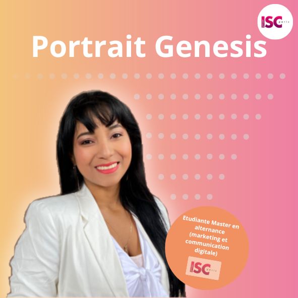 Portrait de Genesis, étudiante en Alternance (Master en marketing et ...